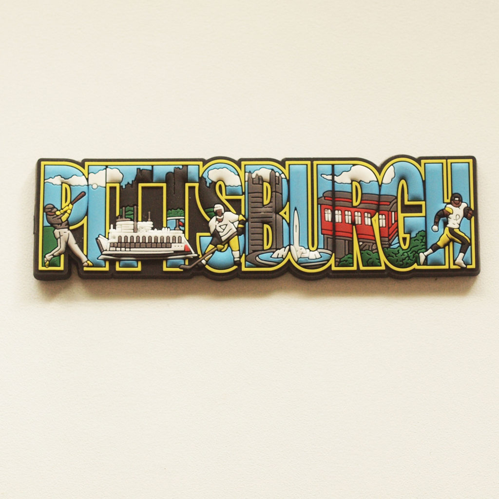 Flexible Pgh Word Magnet - Positively Pittsburgh
