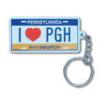 License Plate Keychain - Positively Pittsburgh