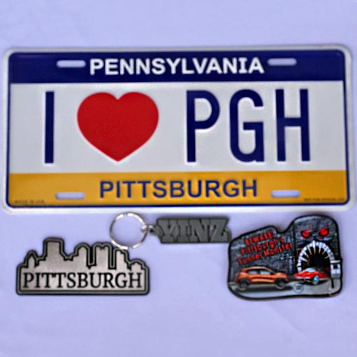 License Plate Keychain | Positively Pittsburgh
