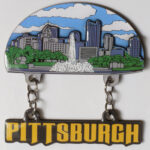 Epoxy Magnet with Pgh Dangler - Positively Pittsburgh